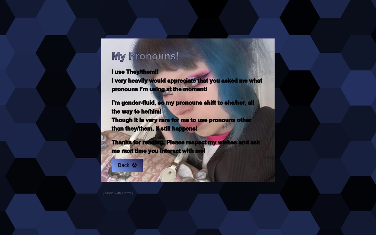 My pronouns!